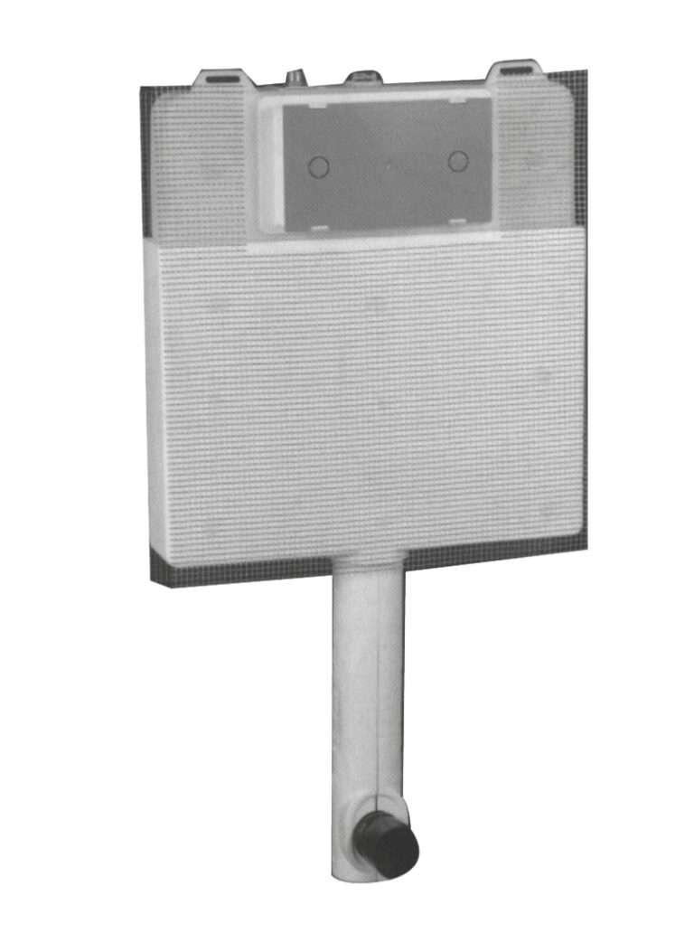 Concealed cistern with dual push button plate - GSG Ceramic Design